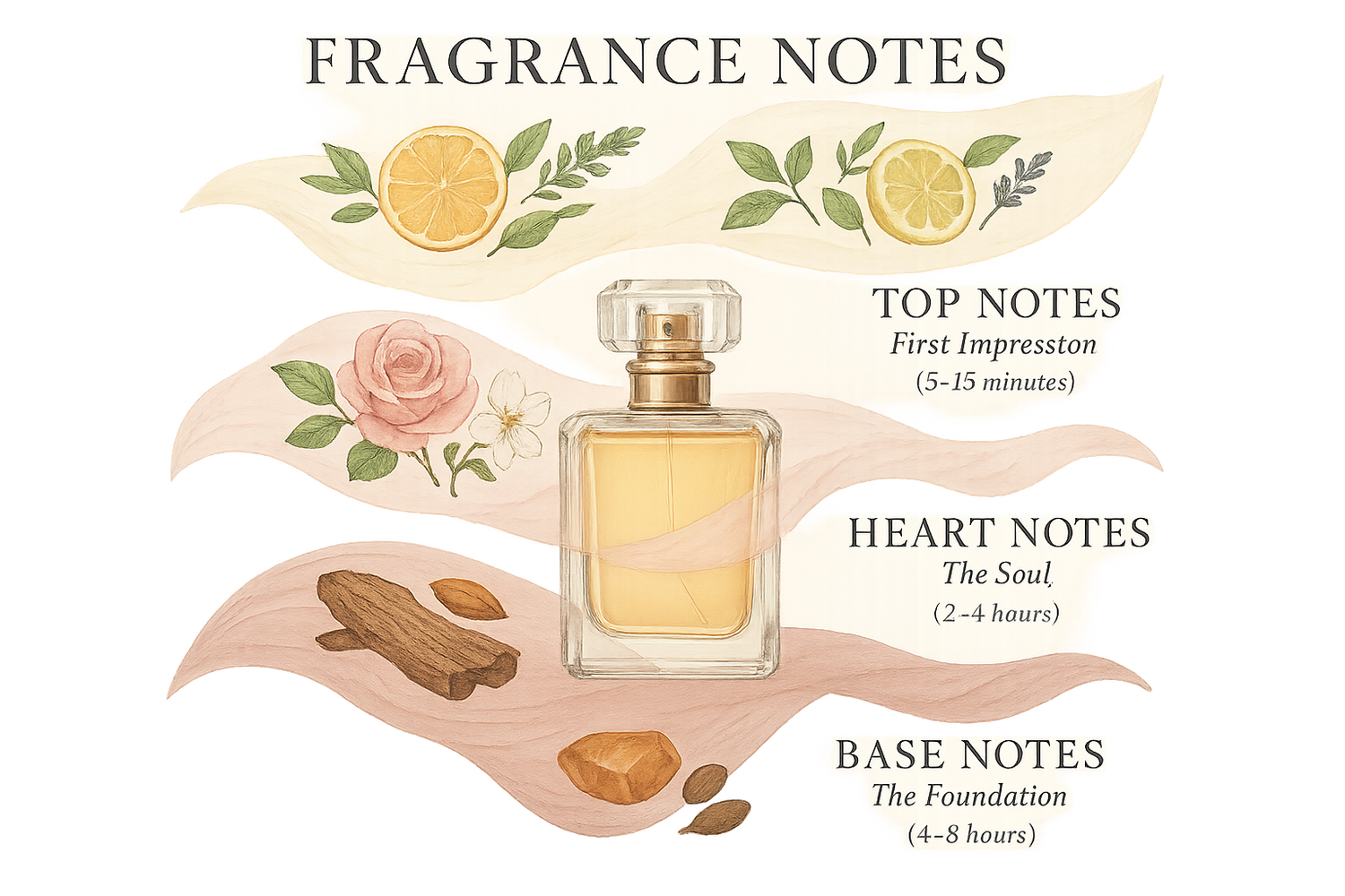 Understanding Fragrance Notes: Top, Heart, and Base Explained – My Store
